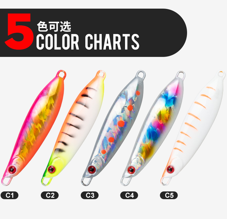 TEASER【J138】s รูปร่าง Micro Jig 20g 30g 40g 60g 80g Luminoua น้ําเค็ม Shore Casting Fishing Lure ...
