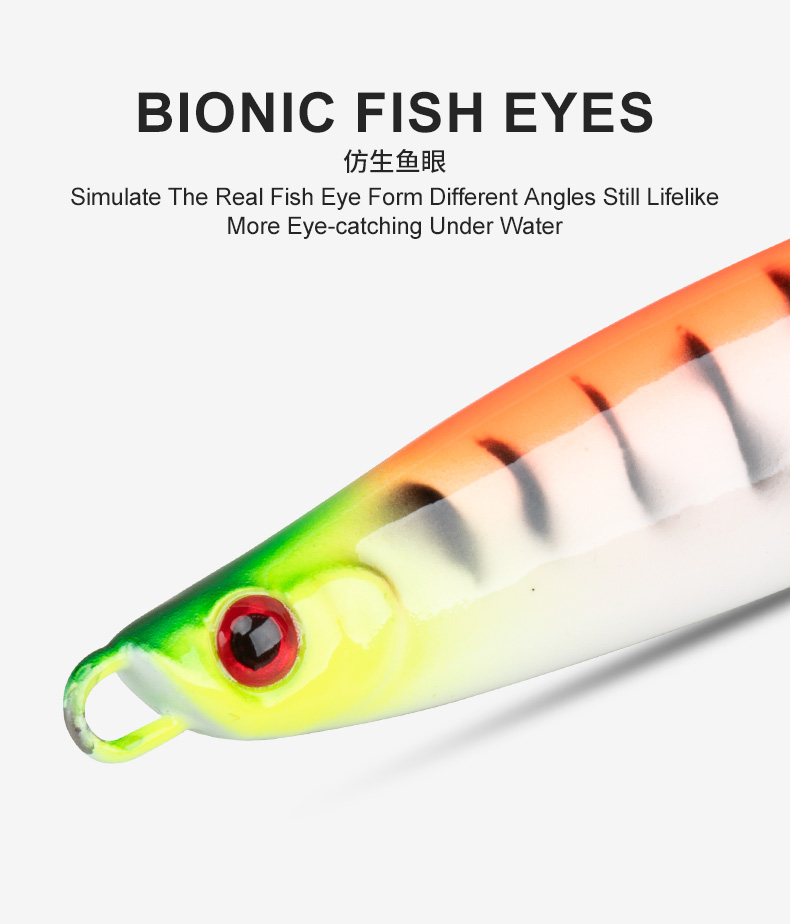 TEASER【J138】s รูปร่าง Micro Jig 20g 30g 40g 60g 80g Luminoua น้ําเค็ม Shore Casting Fishing Lure ...