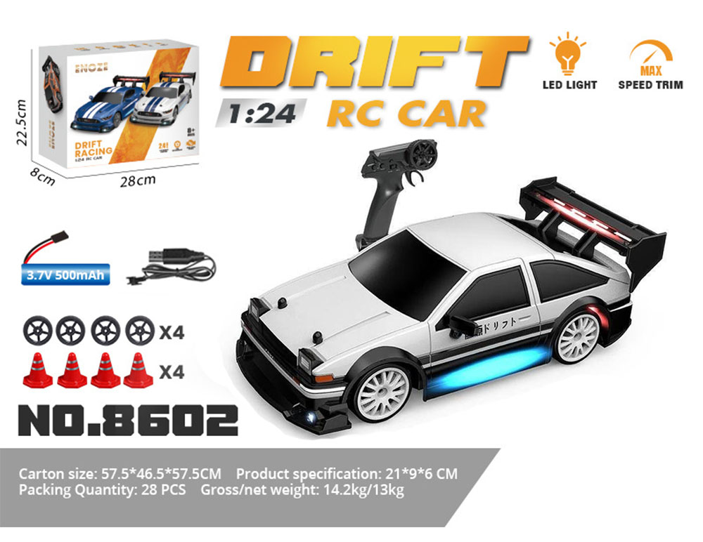 4wd 1/24 RC Drift Sport รถของเล่น GTR Ford Mustang AE86 รุ่น Off-Road ...
