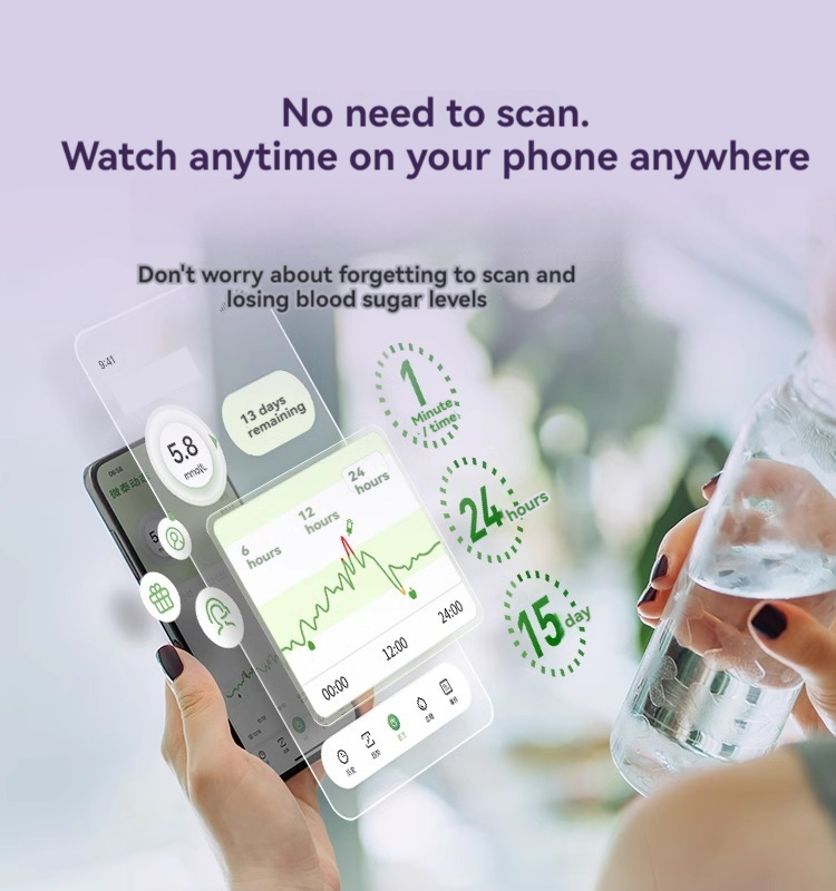 Freestyle Libre Sensor Bluetooth Scan ฟรีการแชร์ข้อมูลระยะไกล Aidex ...