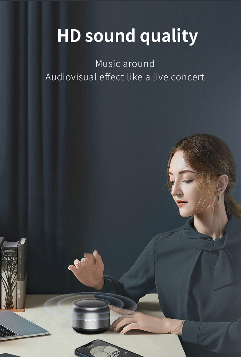 RECCI RSK-W13 Mini Bluetooth speaker ง่ายต่อการพกพา เสียงความละเอียดสูง รับประกัน 1 ปี | Shopee ...