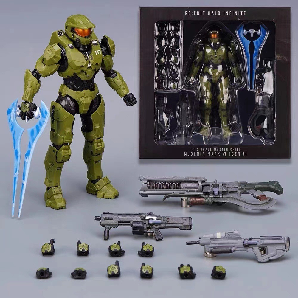 Action Figure HALO Boss Master 1/12 Sentinel Face Change เกมข้อต่อ ...
