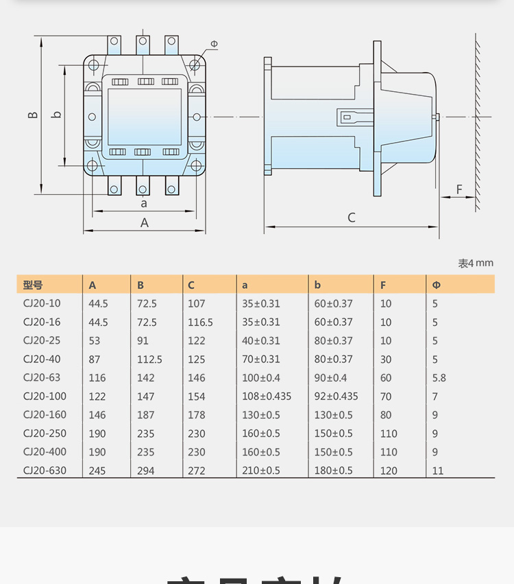Chint CJ20-63 CJ20-100 CJ20-160 CJ20-250 CJ20-400 AC 220V 380V 63A 100A ...