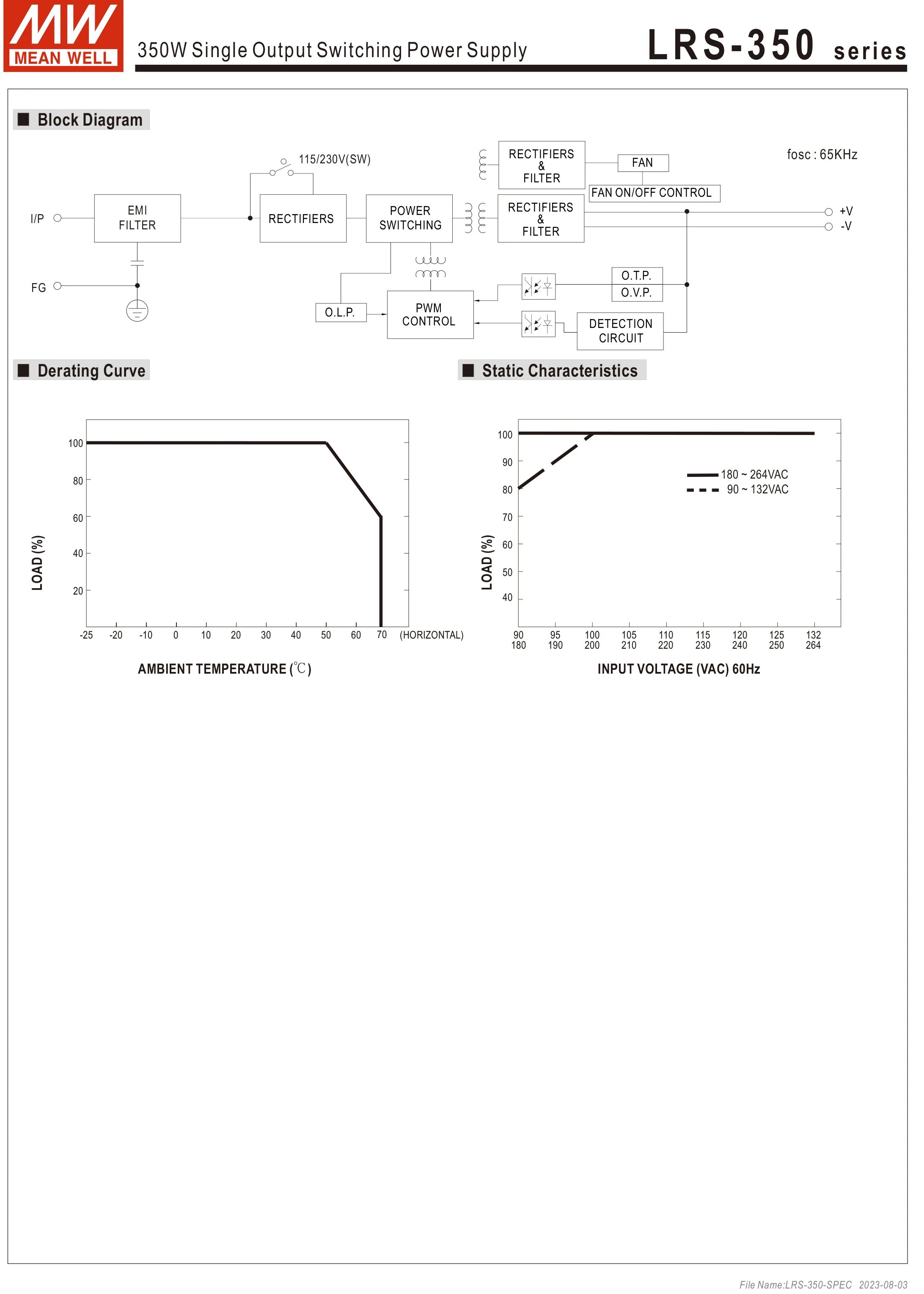 Mean WELL LRS-200 LRS-350 LRS-450 LRS-600 220V AC เป็นพาวเวอร์ซัพพลาย DC 3.3V 4.2V 5v 12v 15V ...