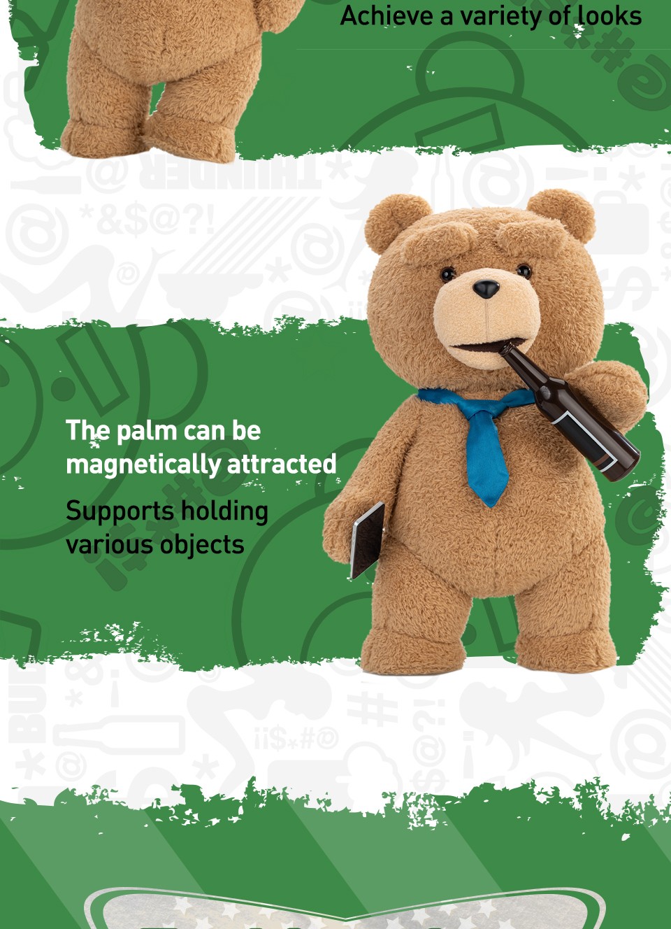 POP MART (Ted2) ted action plush doll | Shopee Thailand