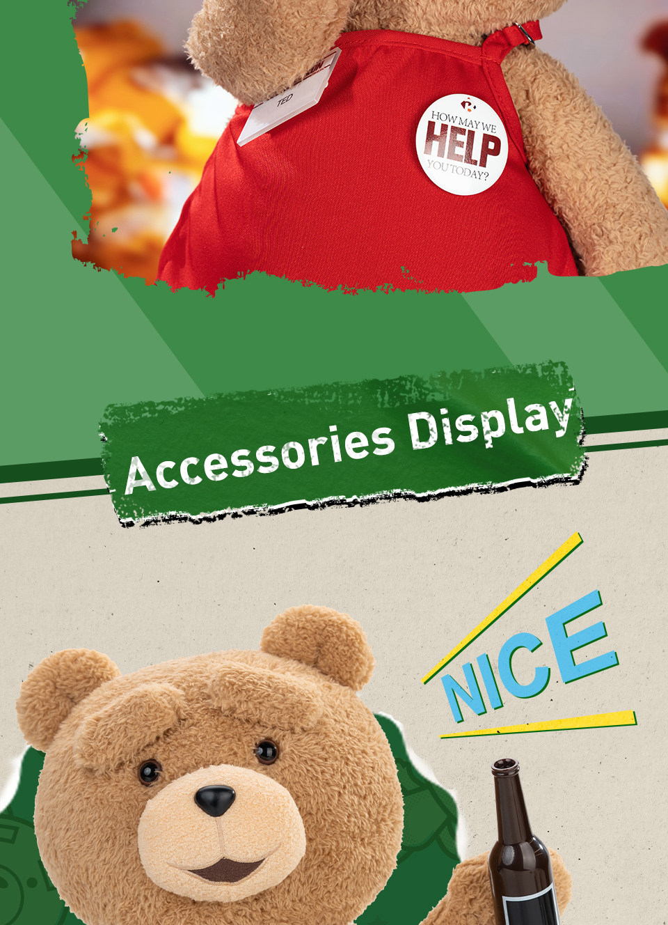 POP MART (Ted2) ted action plush doll | Shopee Thailand