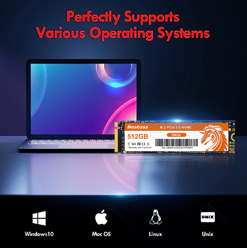 Bestoss M.2 NVMe PCIe 3.0 SSD 128GB 256GB 512GB SSD ฮาร์ดดิสก์สําหรับแล็ปท็อป | Shopee Thailand