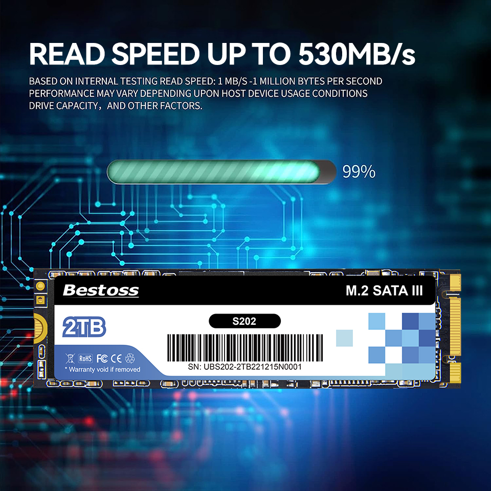 Bestoss M.2 SATA 3.0 SSD 120GB 128GB 256GB 512GB 6Gb ไดรฟ์ Solid State ภายในฮาร์ดดิสก์ SSD ...