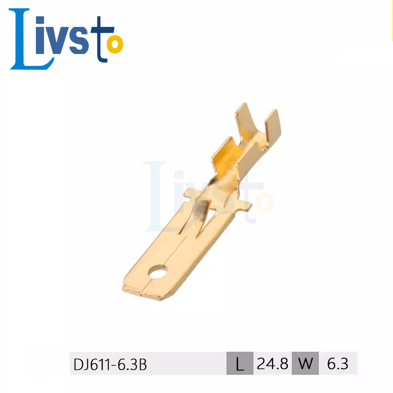 20/50 pcs 6.3 MM รถ Crimp Terminal Spade Connector ทองแดง Pins Auto หญิงชาย Splice ขั้วต่อสายไฟ ...