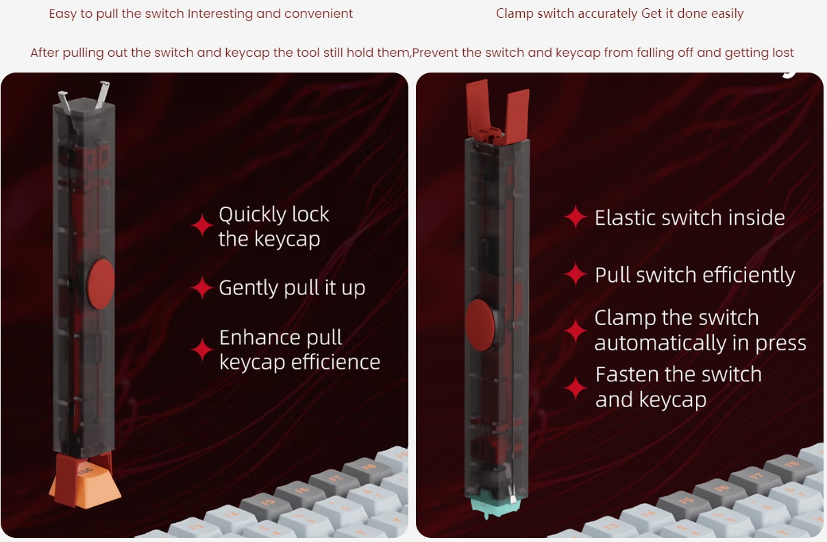 Gateron Twins DIY Tool Switch Puller Keycap Puller แบบบูรณาการ | Shopee ...