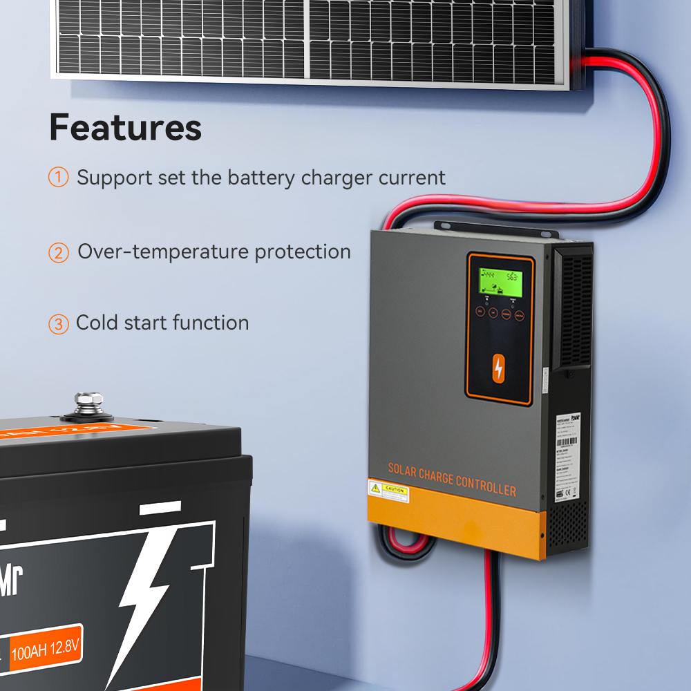 Fast Chargingpowmr 140A Mppt Charge controller เฉพาะรองรับแบตเตอรี่ 48V ...