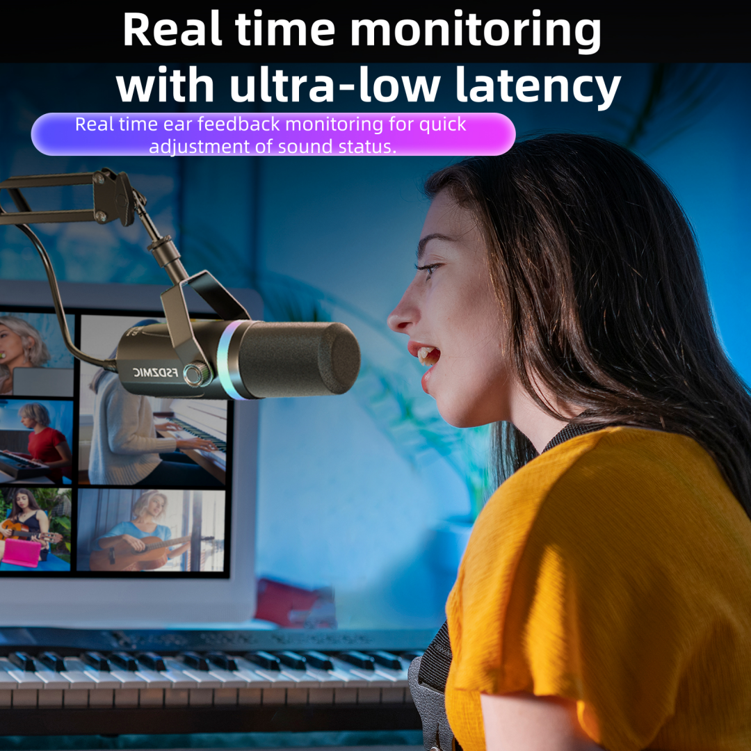 Kusky FS200 Dynamic Microphone XLR USB Dual Model Microphone ไมโครโฟน ...