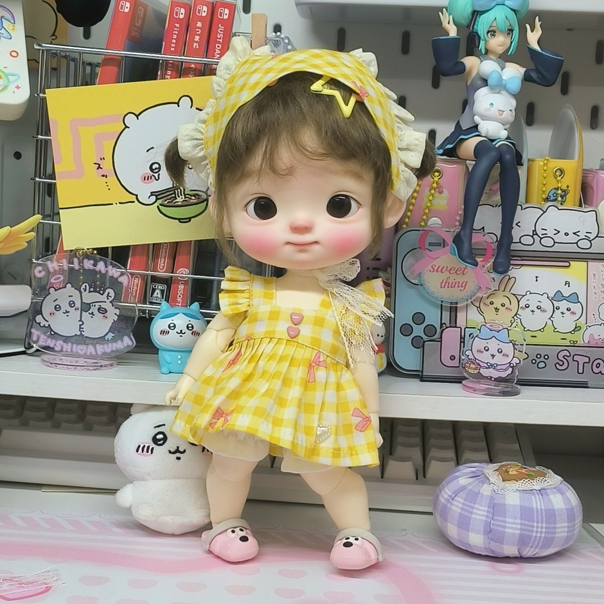 Bjd Small 1/6, Fat dian BodyFat Dot Body doll Dress Country Flying ...