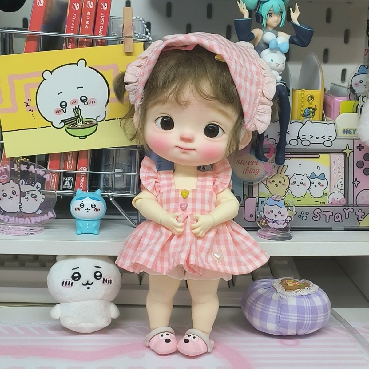 Bjd Small 1/6, Fat dian BodyFat Dot Body doll Dress Country Flying ...