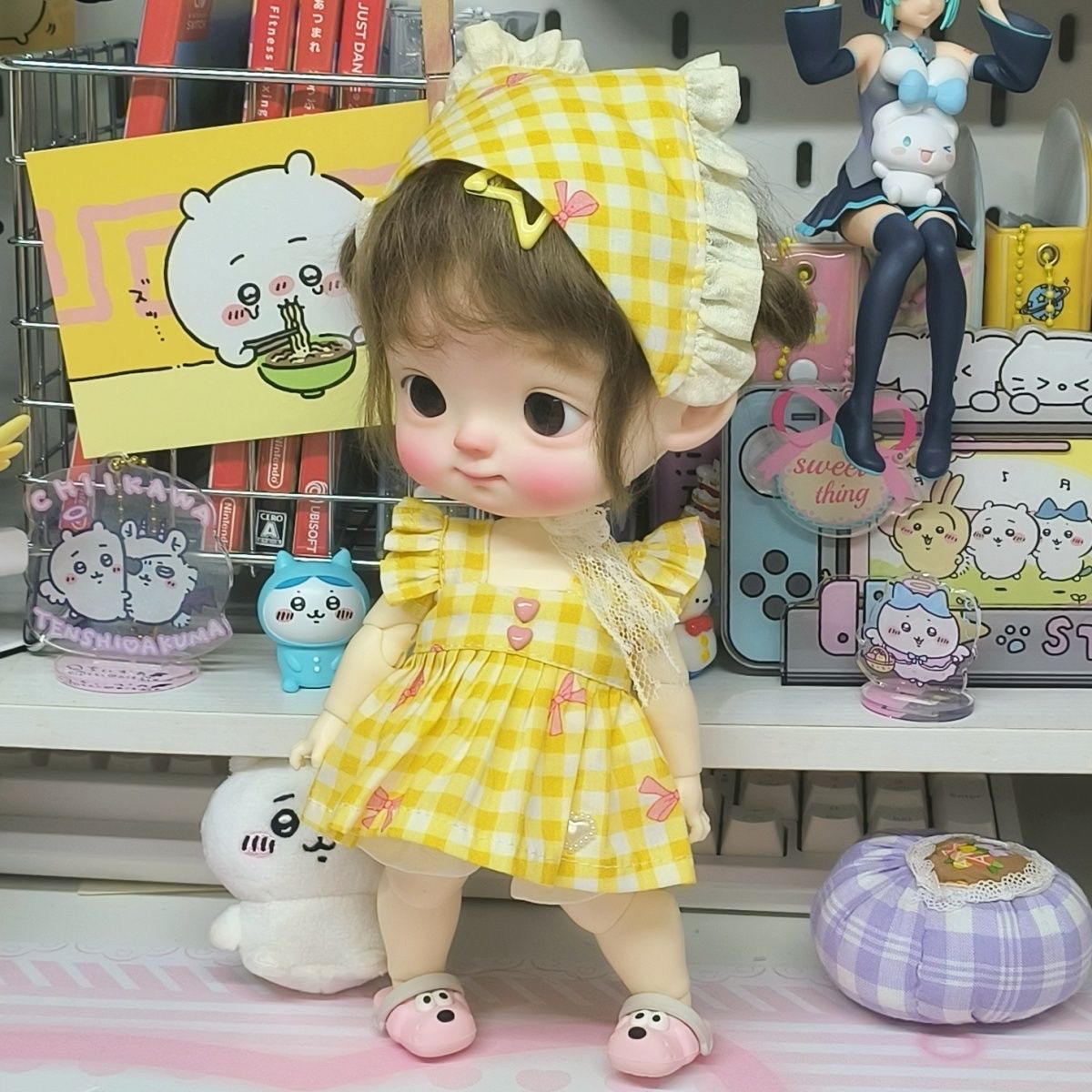 Bjd Small 1/6, Fat dian BodyFat Dot Body doll Dress Country Flying ...