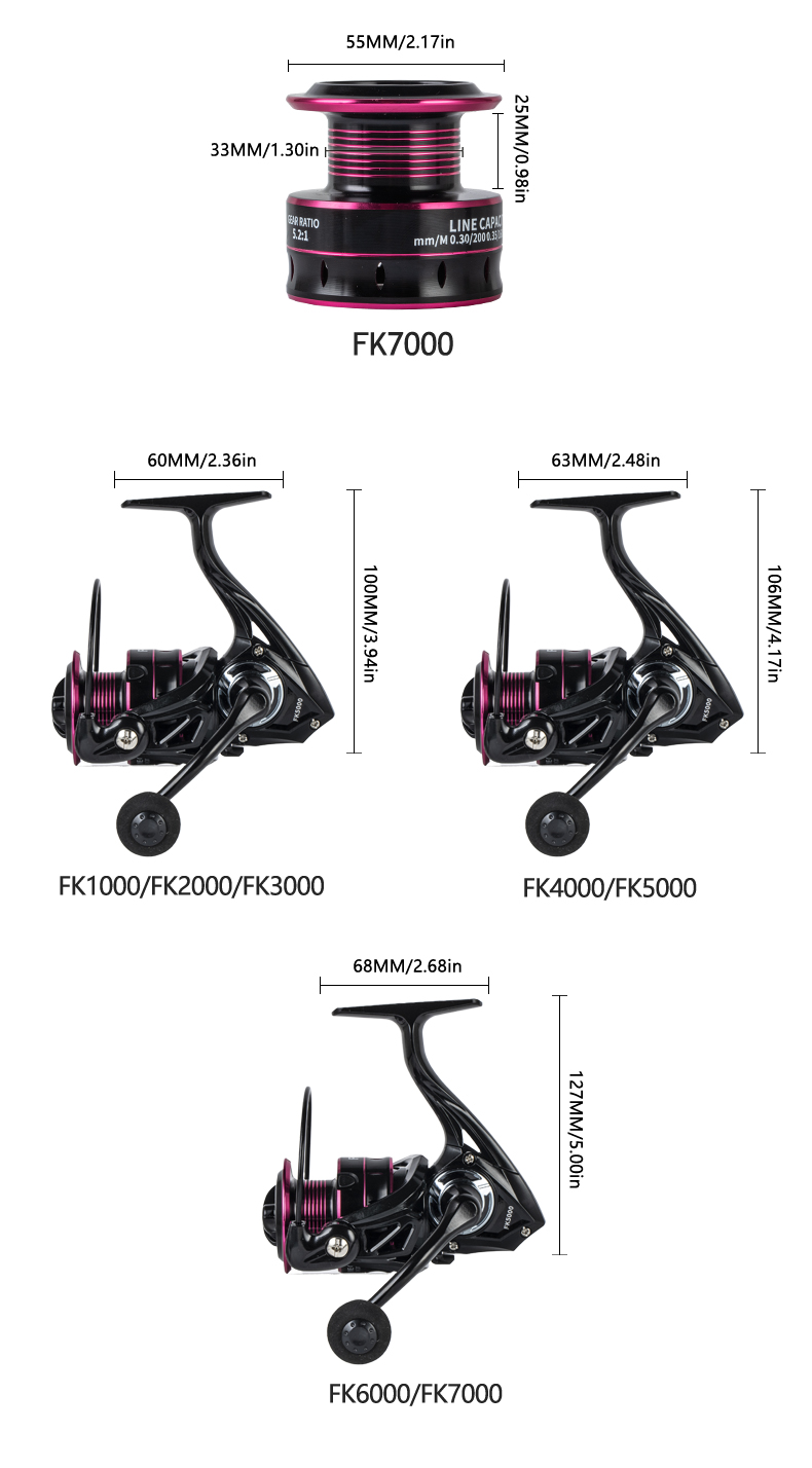 Billings Spinning reel 12Kg ลากสูงสุด Spinning fishing reel โลหะ rocker ...