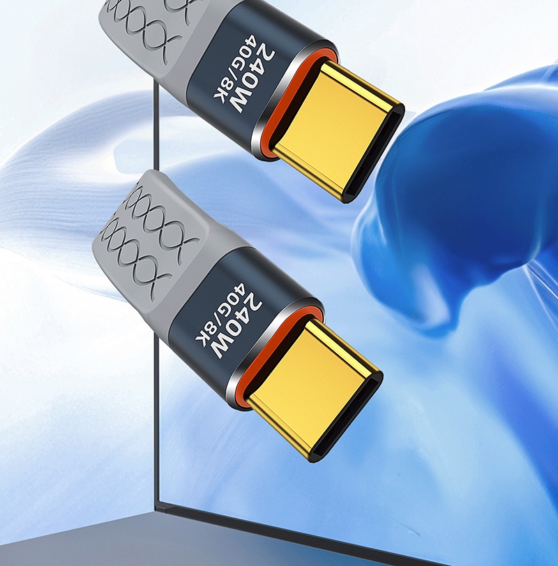 Pd 240W USB4.0 Gen3 FPC สาย 5A USB C ถึง Type C Fast สายชาร์จ 8K 40Gbps ...