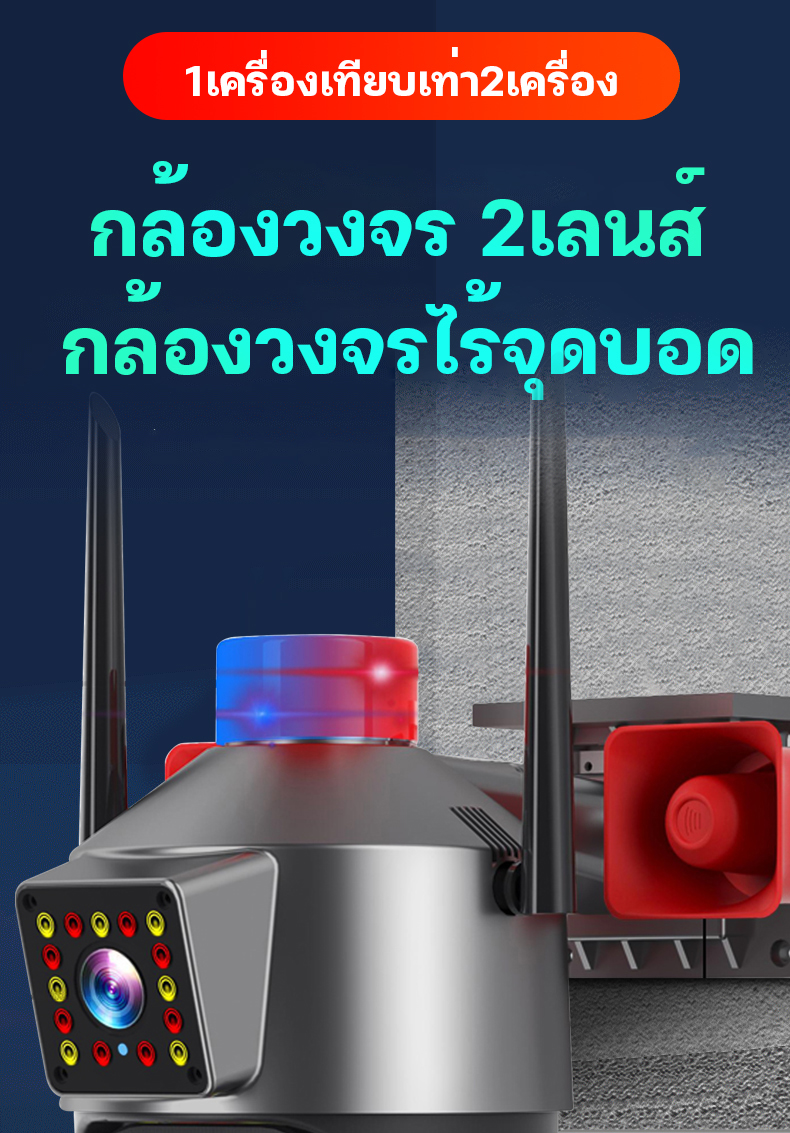 AOQU ของแท้ โปรจัดเต็ม 4G/WIFI 8MP CCTV กล้องวงจรปิด ใส่ชิม 4G ไร้สาย 2 ...