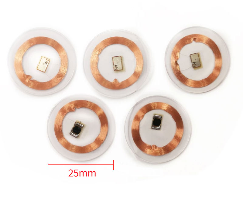 10 ชิ้น 125KHz EM4100 / 13.56Mhz M1 Coil โปร่งใสเหรียญการ์ดอ่านเท่านั้น ...