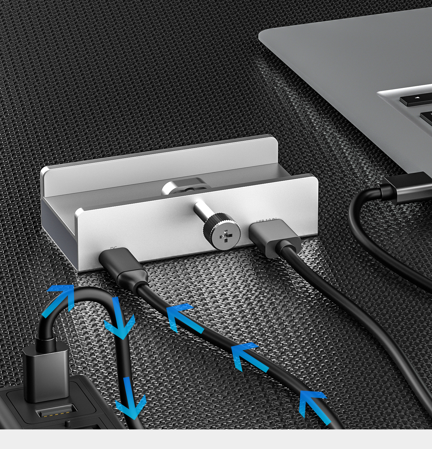ใหม่ USB 3.0 Hub Expansion Dock Hub อลูมิเนียม Snap บน MAC แล็ปท็อป ...