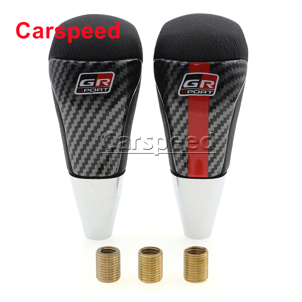 Trd GR Sport Racing คาร์บอนหนังเกียร์ Shift Knob สําหรับ Toyota GT86 GR 86 Land Cruiser LC200 ...
