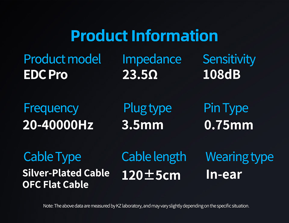 Kz EDC PRO HIFI หูฟังแบบมีสายในหูที่ดีที่สุดหูฟังไดรเวอร์แบบไดนามิกขนาด ...