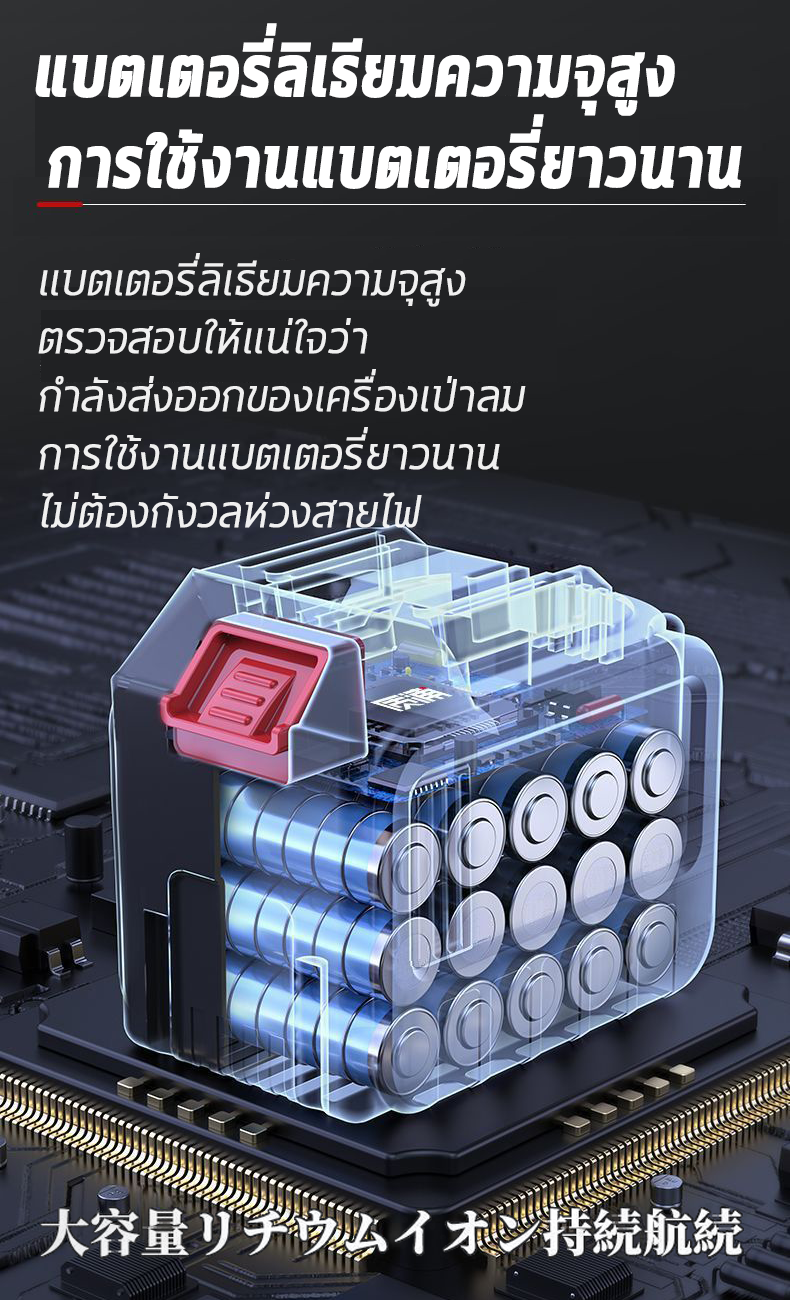 BOHU เครื่องเป่าลมไร้สาย 99999W ฟรีถุงเก็บฝุ่น 2in1(เป่าลม-ดูดฝุ่น ...