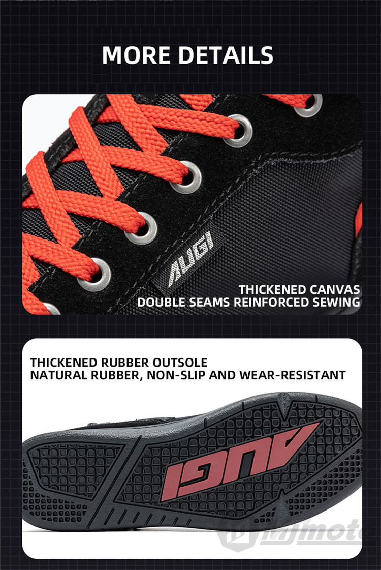 Augi รองเท้าขี่รถจักรยานยนต์ผู้ชาย Anti-fall ขี่จักรยานกีฬากลางแจ้ง ...