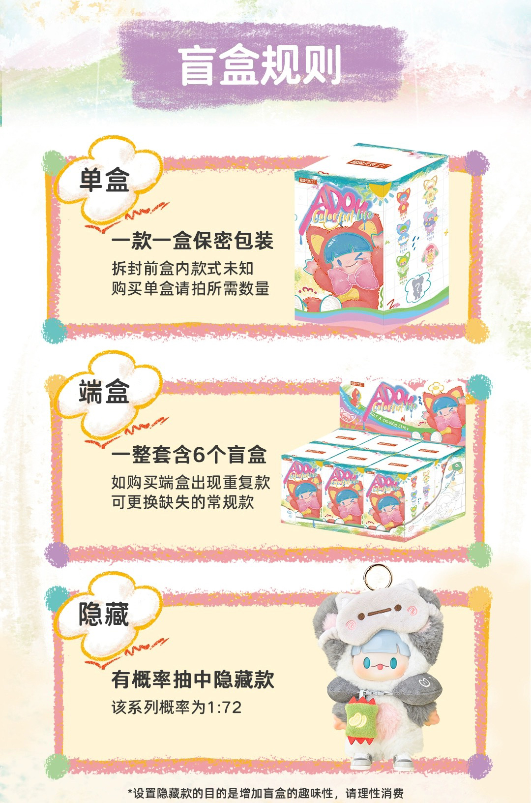 Super Vitality Factory Adou yummy V2 Colorful life series Random box ...