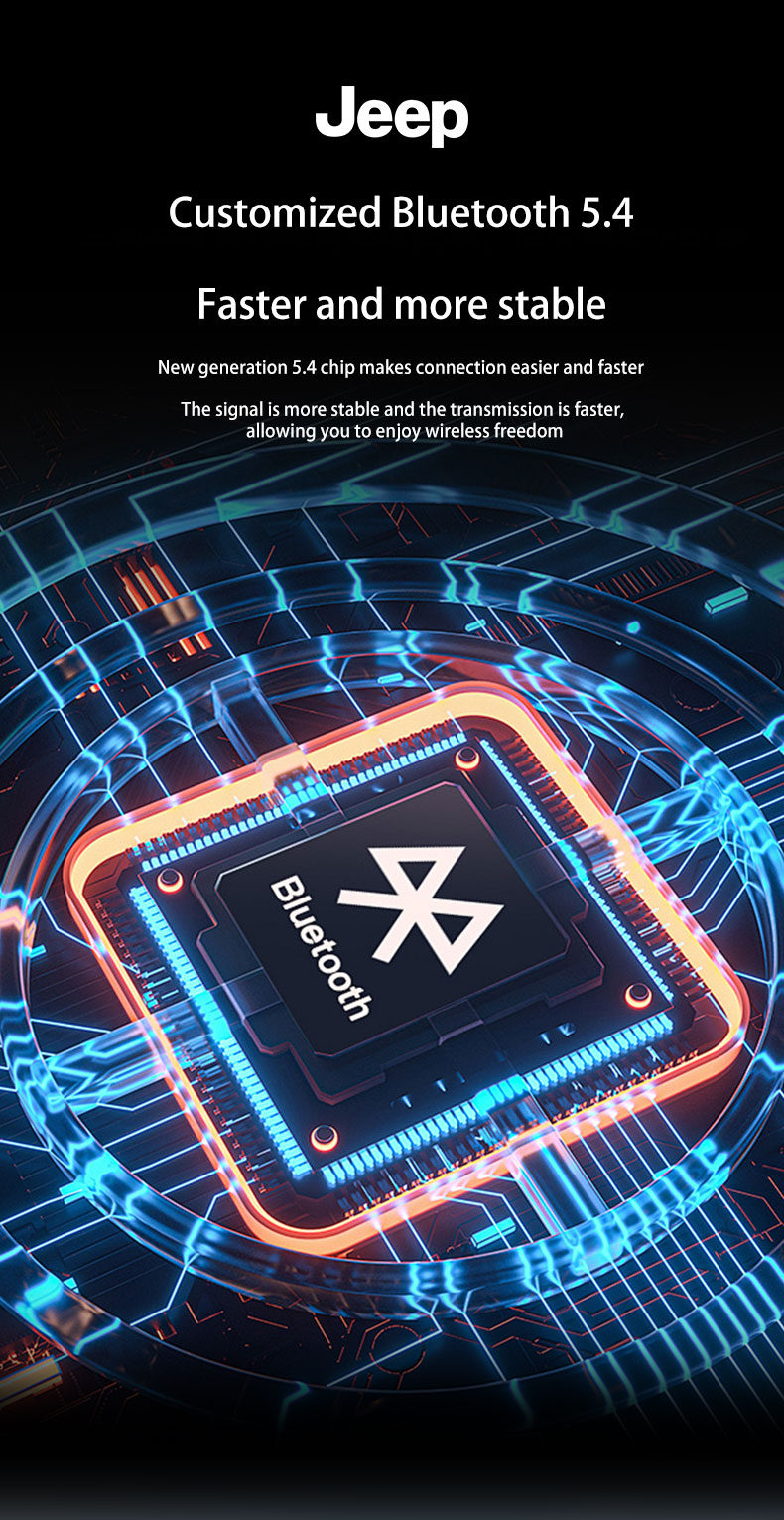 Jeep EW121 หูฟังบลูทูธ เสียงดี HD Calls โทรคุยชัด บลูทูธ 5.4 จับคู่เร็วหูฟังบลูทูธ พร้อมไมโครโฟน ...