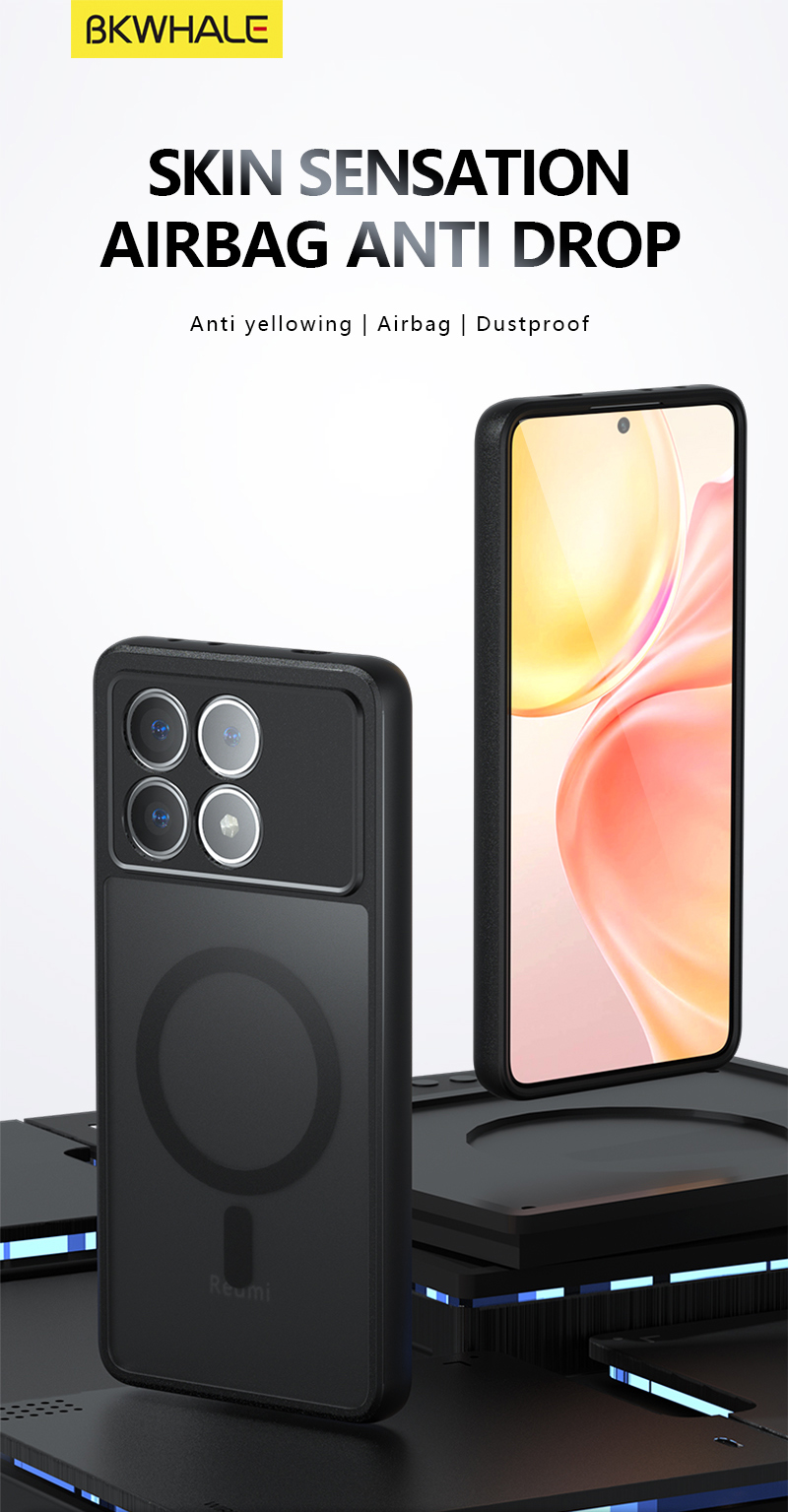 BKWHALE กรณีโทรศัพท์แม่เหล็กสำหรับ Xiaomi Redmi K70 Pro K70E Note14 Note13 Note 14 13 Pro + 14C ...