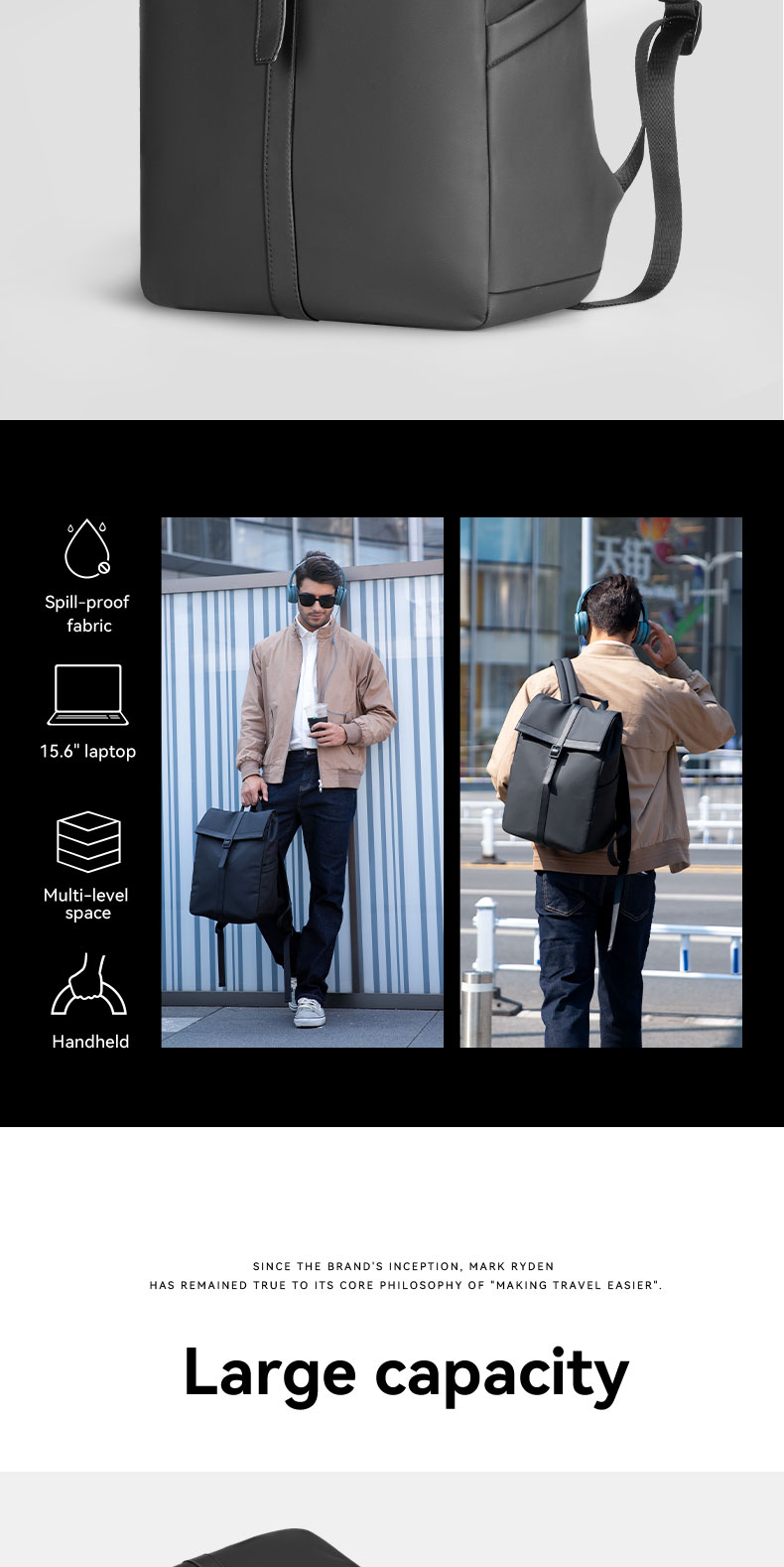 MARK RYDEN Laptop Backpack Light Travel | Shopee Thailand