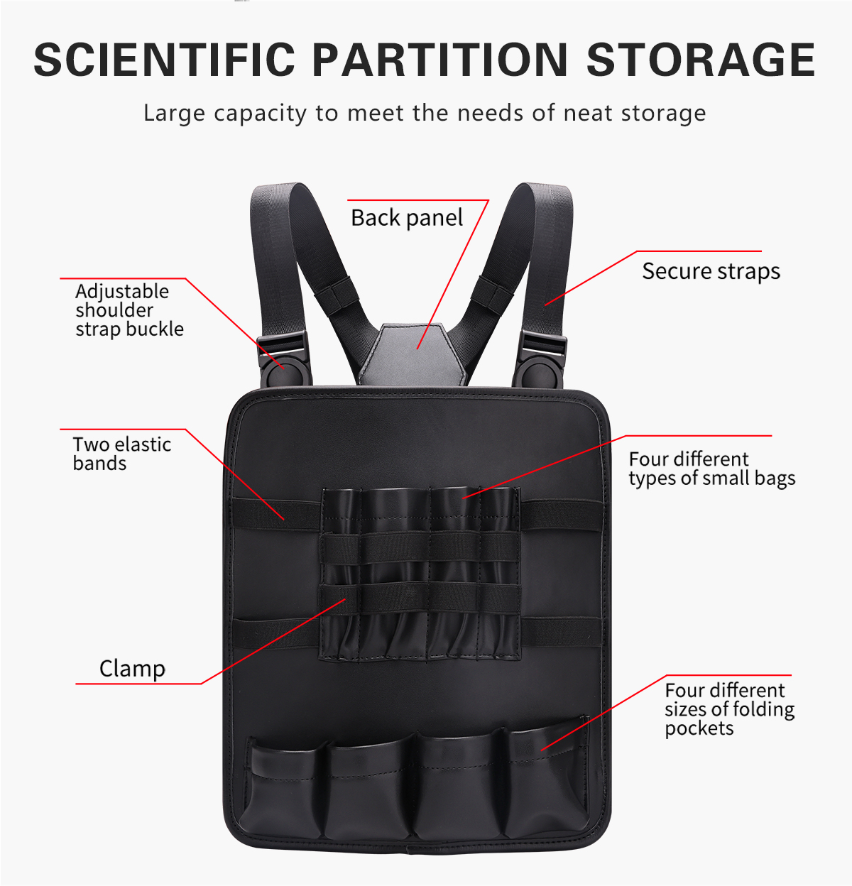 Leather Fashion & Functional Chest Rig Bag for Barbers, Stylish Haircut ...