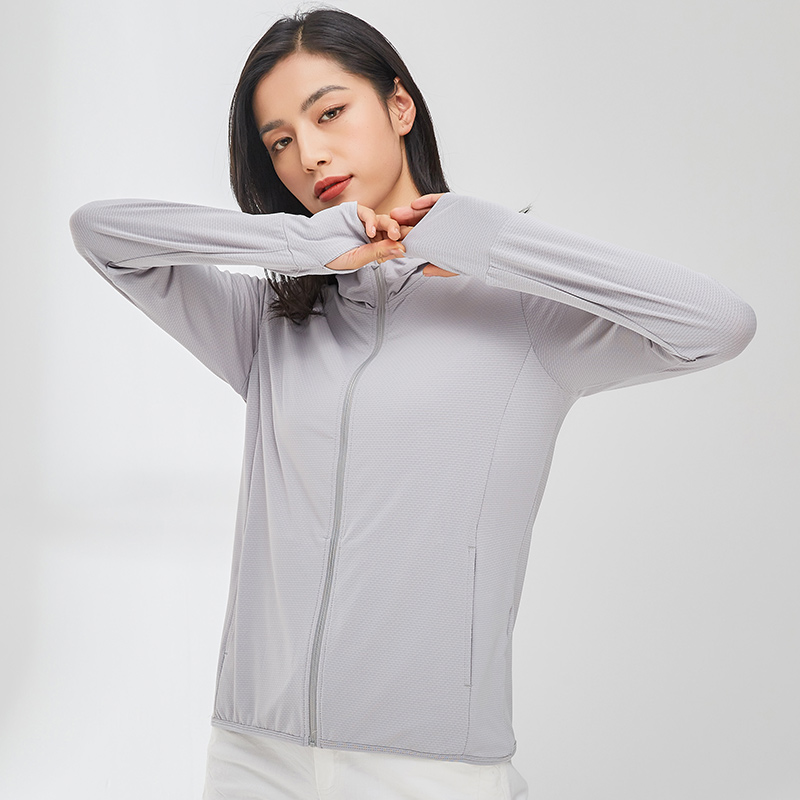 เสื้อโค้ทแจ็กเก็ต กันลม มีฮู้ด แฟชั่นฤดูร้อน สําหรับผู้หญิง Upf50+ 2024 | Shopee Thailand