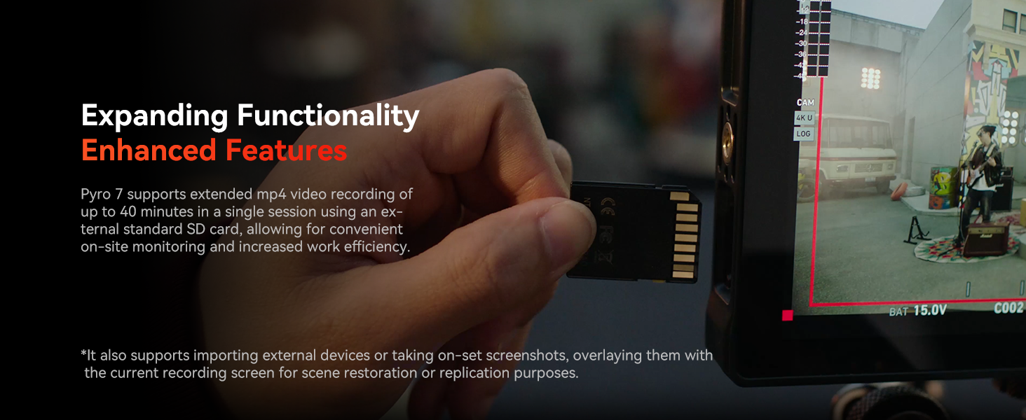 Hollyland Pyro 7 Wireless Video Transmitter & Receiver & 7 inch Camera ...