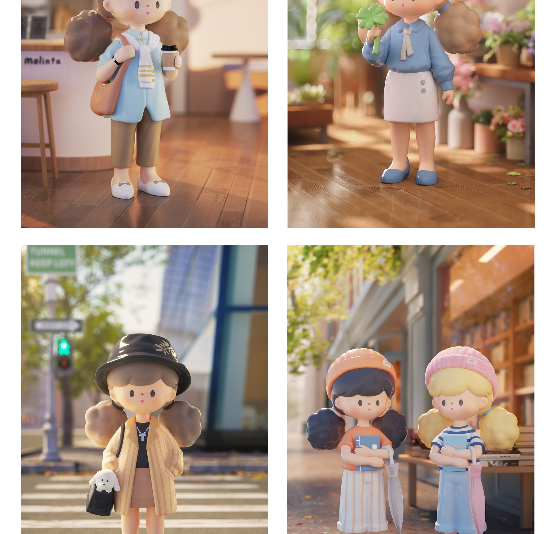 FINDING UNICORN Molinta Spring City Wandering Series Blind Box（10 Pcs ...