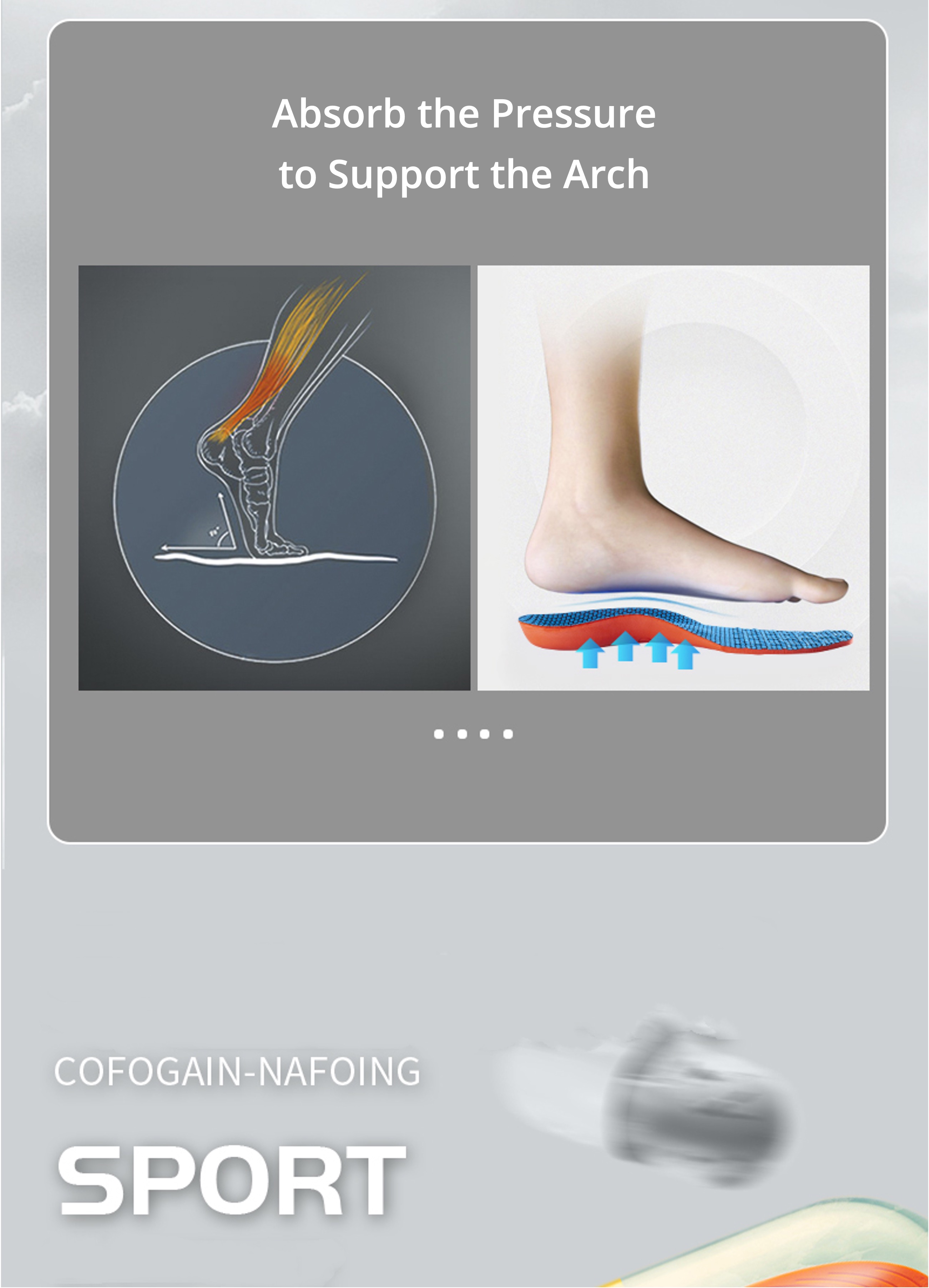 Sports Elasticity Insoles Shoes Sole Unisex Technology Breathable ...