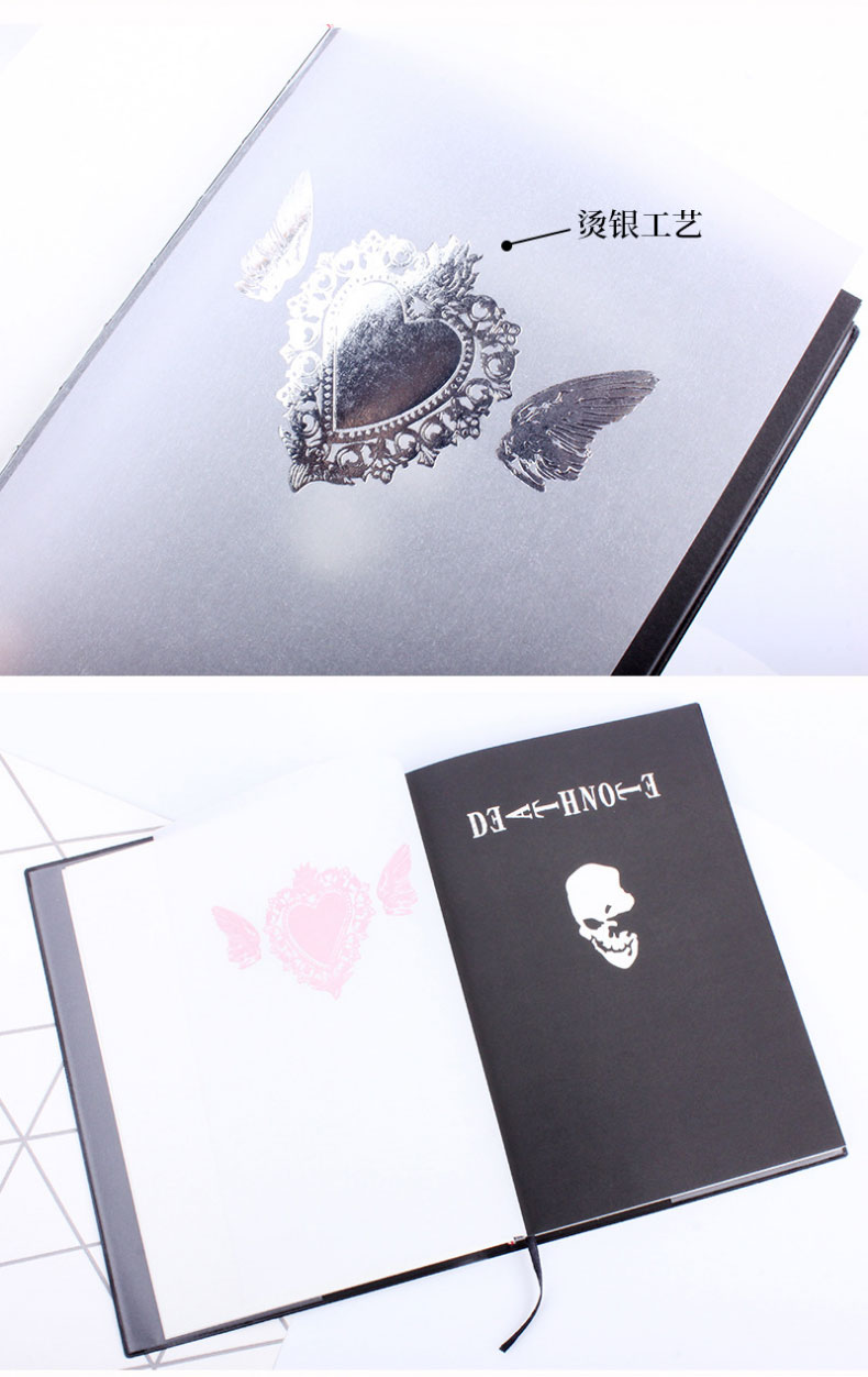 Anime Death Note Notebook Set Quill-Pen Leather Journal Collectable ...