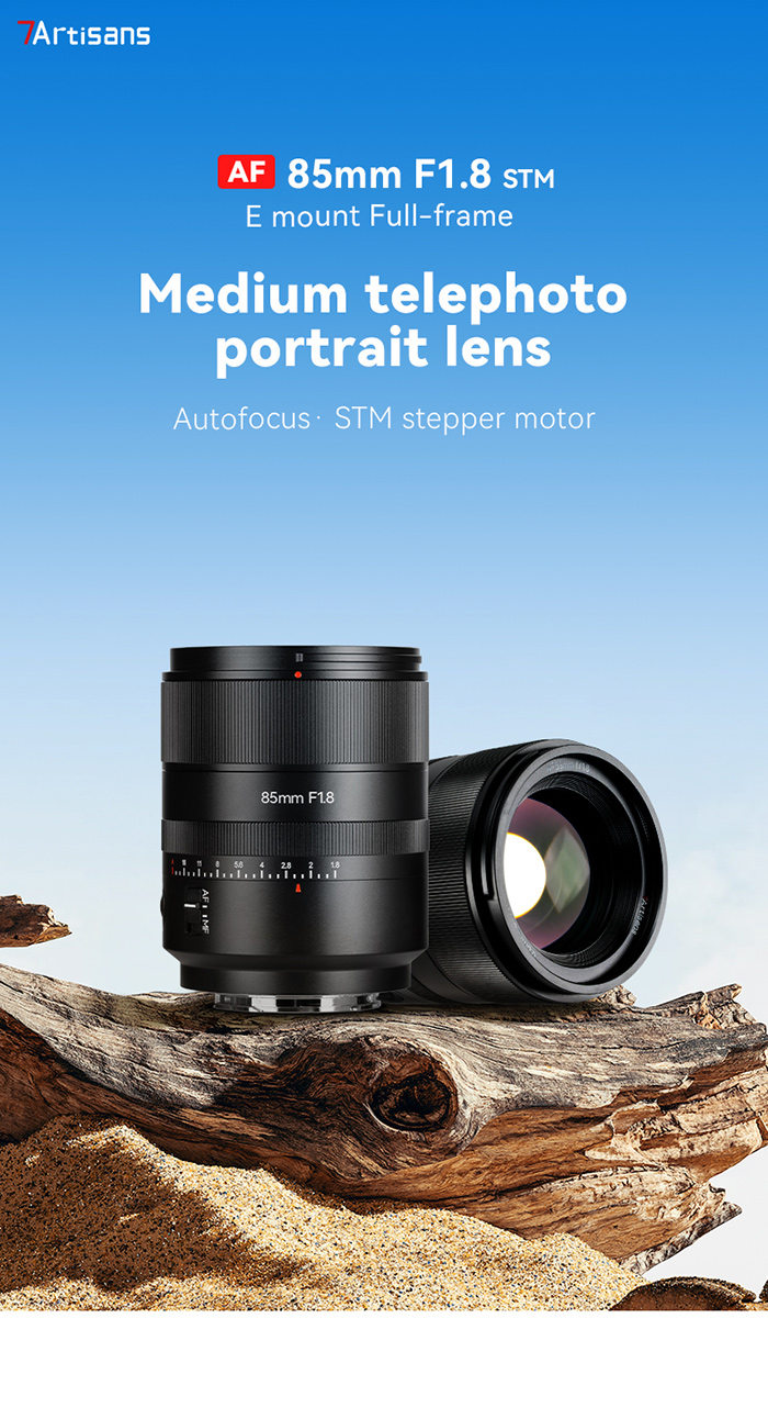7artisans 85 มม.F1.8 Auto Focus STM Full Frame รูรับแสงขนาดใหญ่ Prime เลนส์สําหรับ Sony E-Mount ...