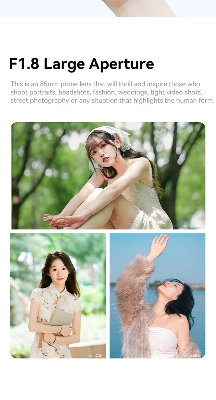 7artisans 85 มม.F1.8 Auto Focus STM Full Frame รูรับแสงขนาดใหญ่ Prime เลนส์สําหรับ Sony E-Mount ...