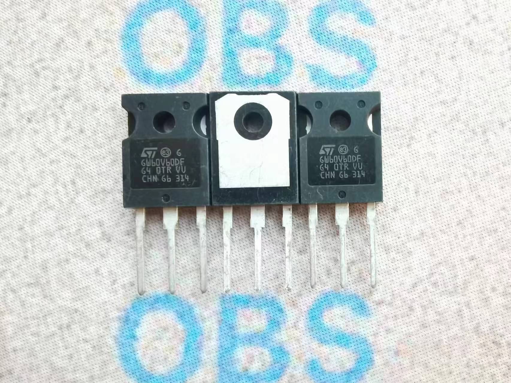 ((5 ชิ้น) Gw60v60df ยี่ห้อใหม่ STGW60V60DF TO-247 IGBT 600V 60A ...