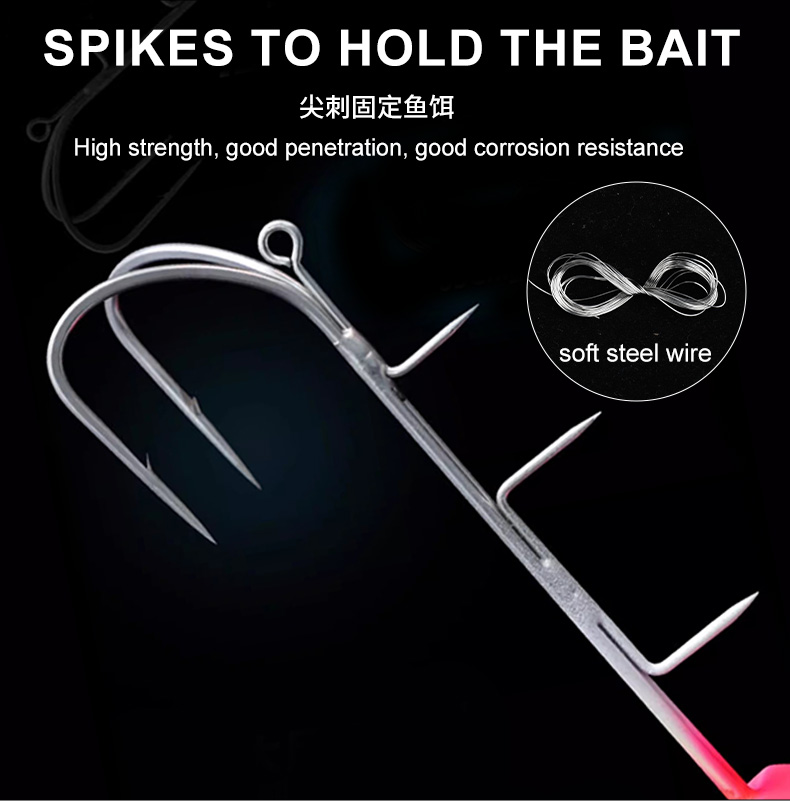 TEASER【J69】Tenya Hairpin Jigging Lure 80g-300g Night Glow Double Hook ...