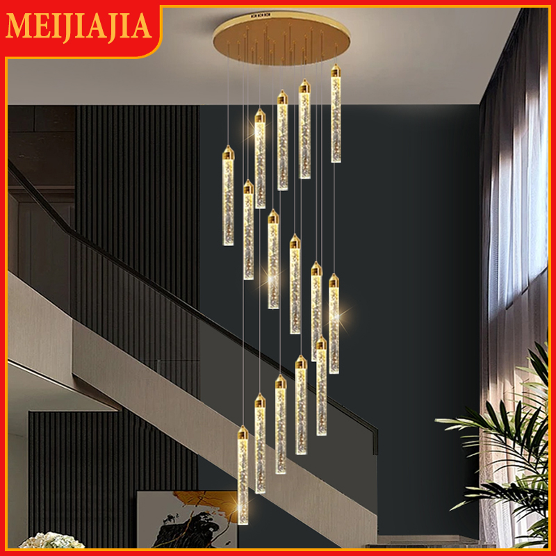 โคมระย้าอพาร์ทเมนท์หรูหราแสงนอร์ดิก LED คริสตัลเรียบง่ายห้องนั่งเล่นโคม ...