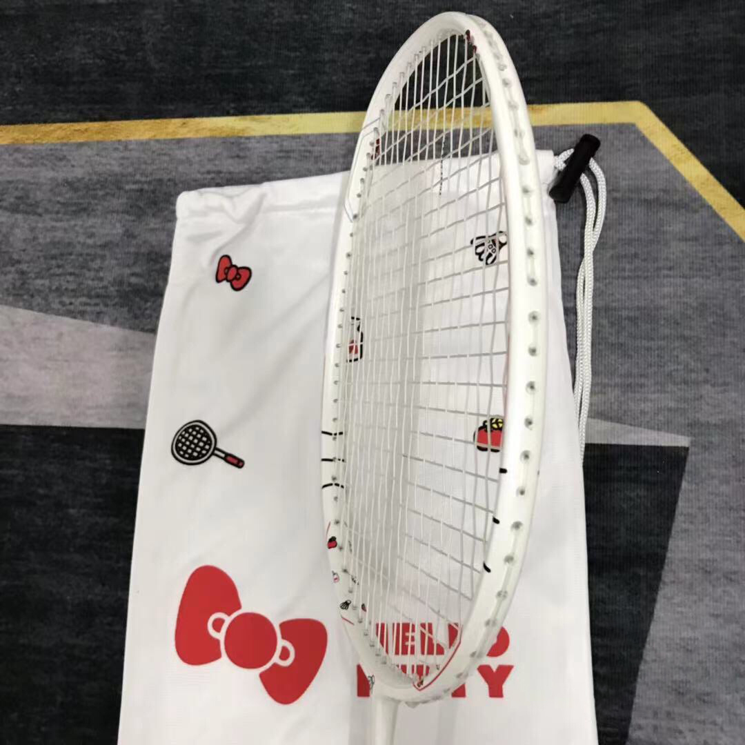 【จัดส่งในวันเดียวกัน】VICTOR ไม้แบดมินตัน Hello Kitty DX-KT ไม้แบดมินตันคาร์บอนไฟเบอร์น้ำหนักเบา ...