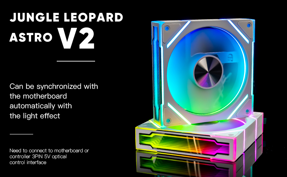 Jungle Leopard Astro V2 ARGB CPU พัดลม 120 มม.แกน CD รูปแบบด้านข้าง ...