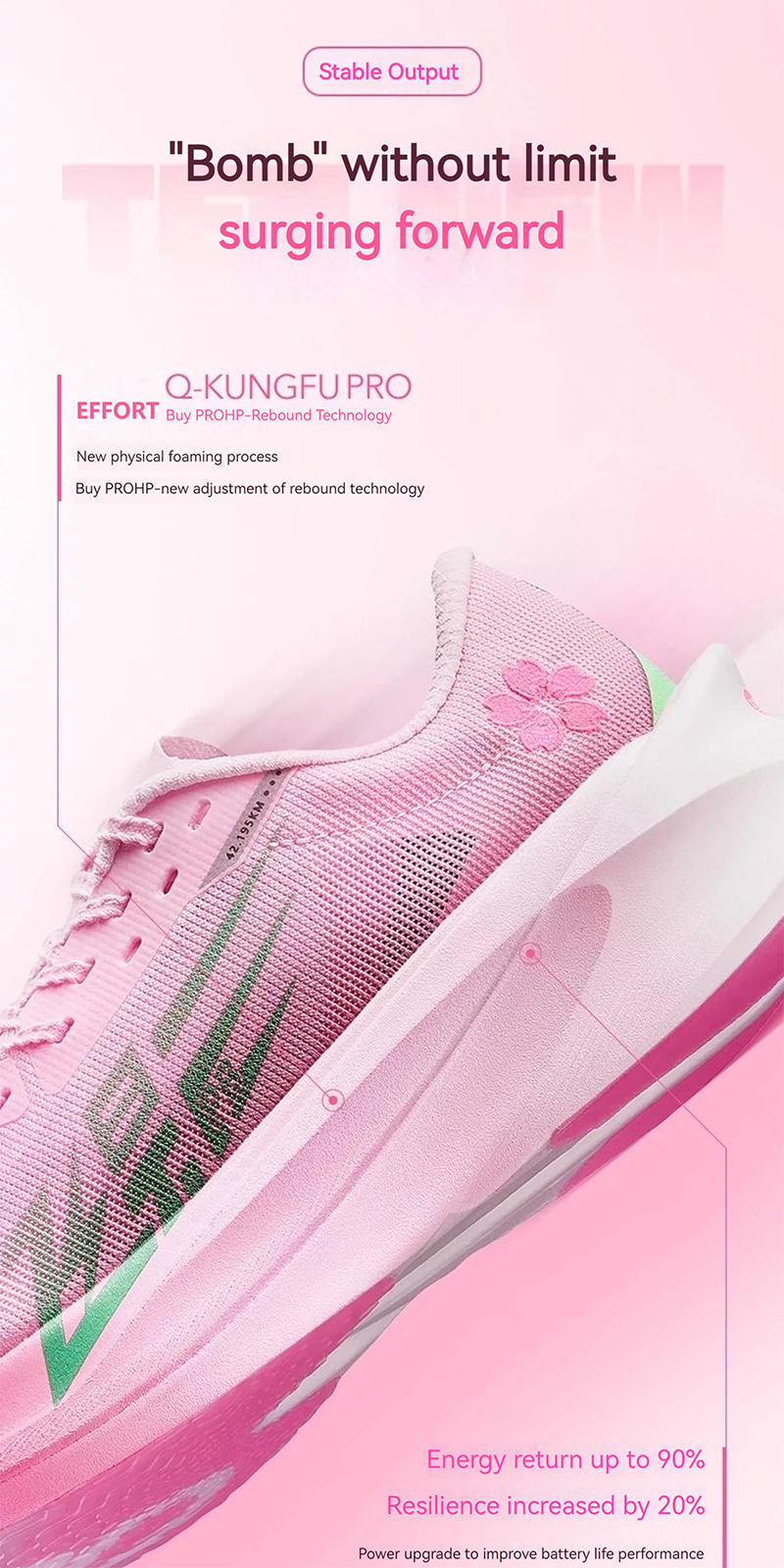 Qiaodan Feiying PB4.0 รองเท้าวิ่งผู้ชาย Professional Marathon Racing แผ่นคาร์บอน QDB023244299 ...