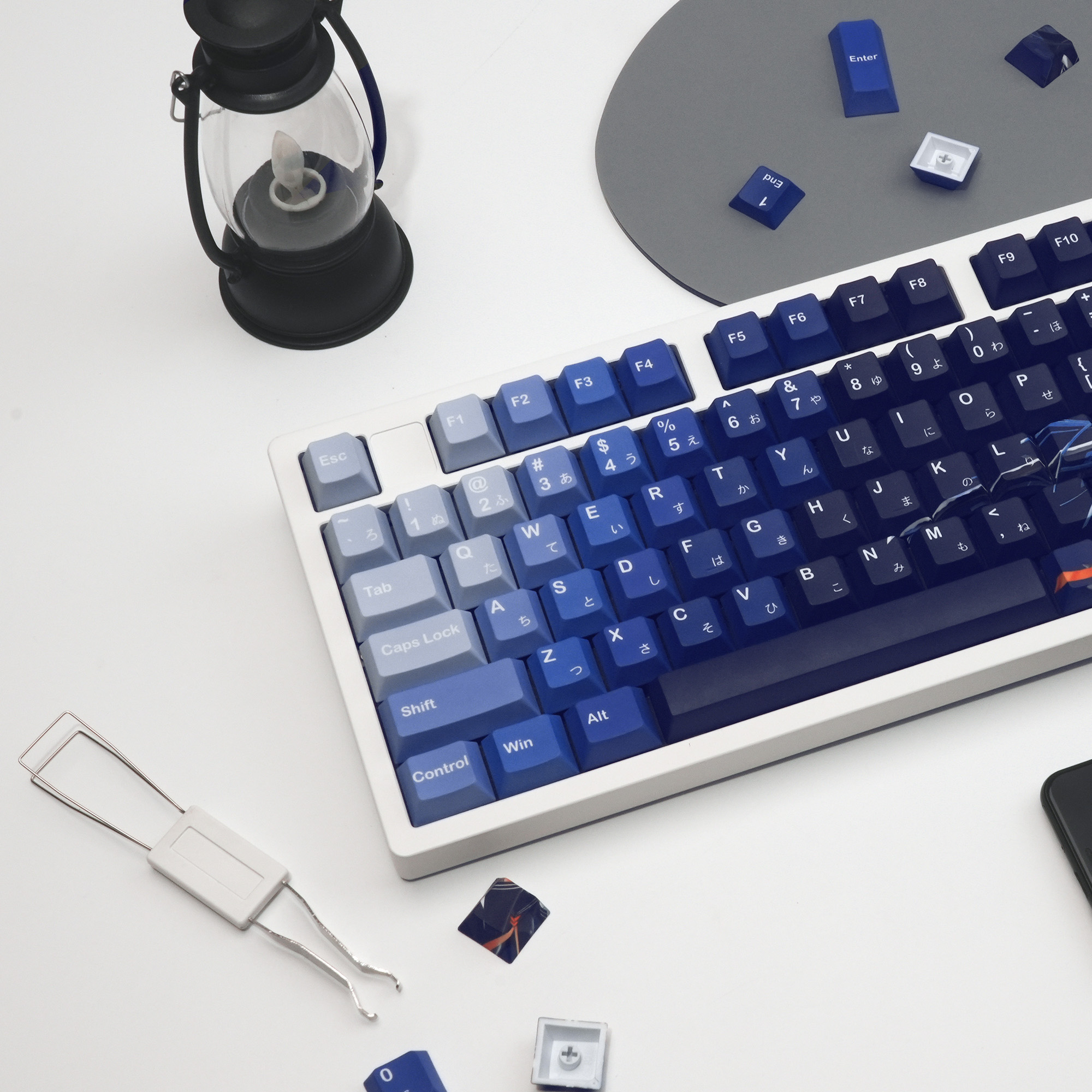 Xvx Kisara Tendo keycaps Cherry Profile Double shot Dye-Sub PBT Keycap ...
