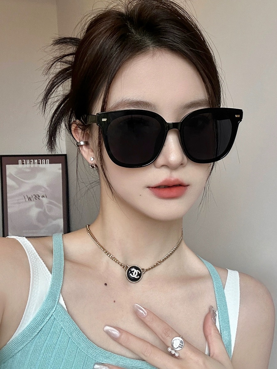 【ท้องถิ่นไทย】แว่นกันแดดโพลาไรซ์ แว่นกันแดดเกาหลี สําหรับหน้ากลม แว่นตา ...