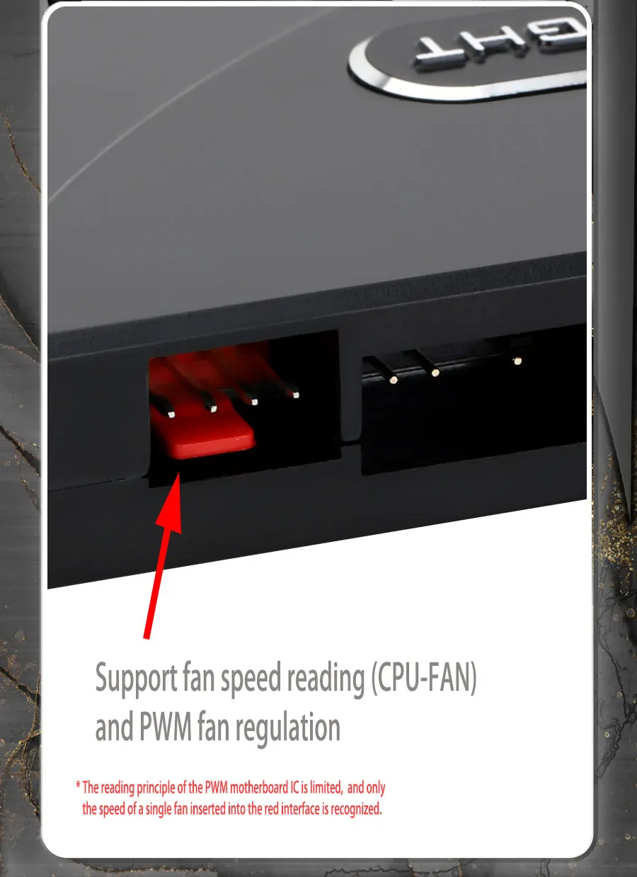 Thermalright PWM Fan Hub ARGB Hub 10-Port 4 Pin PC Fan Controller 12V ...