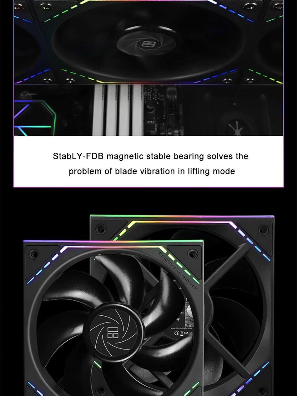 Thermalright TL-M12 ARGB Case Fan 120mm CPU Cooler Fan ความเร็ว 1500RPM ...